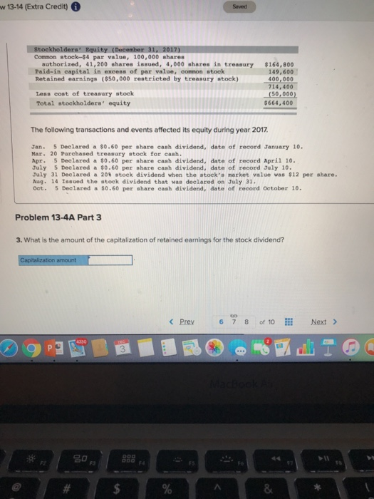 Solved Problem 13-4A Analysis of changes in stockholders' | Chegg.com