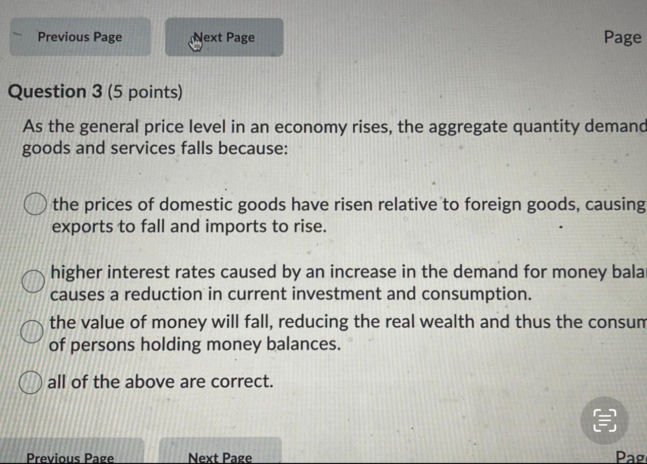Solved Previous Page Next Page Page Question 3 (5 points) As | Chegg.com