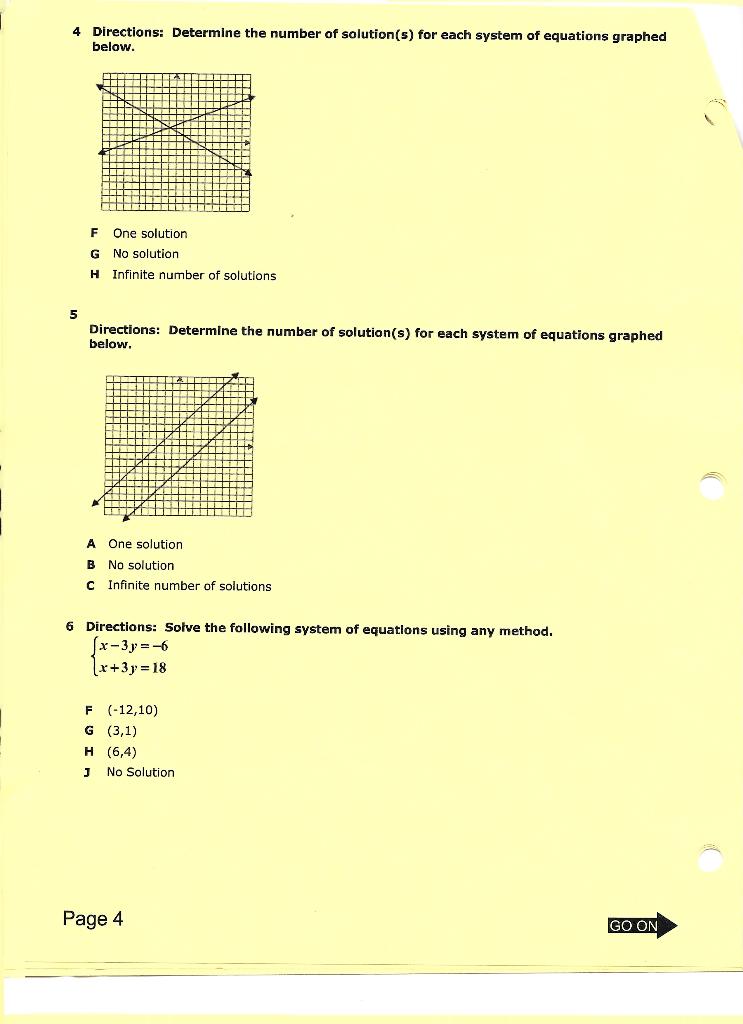 Solved 4 Directions; Determine the number of solution(s) for | Chegg.com
