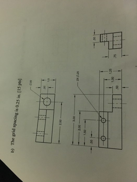 Solved From the Multiview drawings, create an accurate | Chegg.com