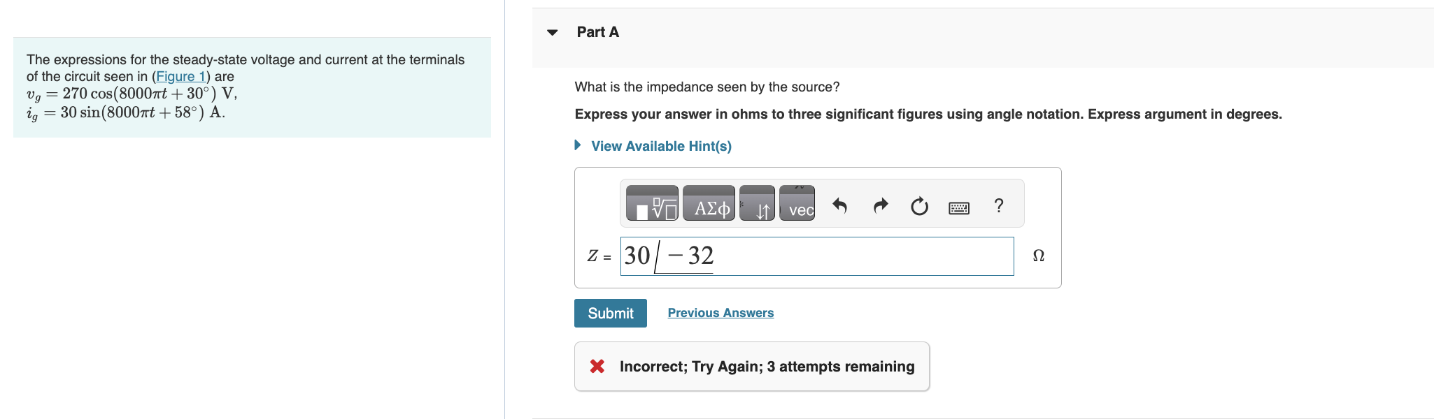 Solved The Expressions For The Steady State Voltage And