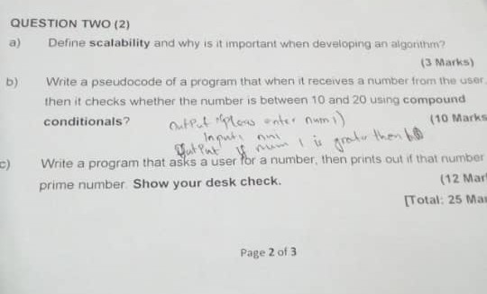 (Solved) : Question Two 2 Define Scalability Important Developing ... (Solved) : Question Two 2 Define Scalability Important Developing ...