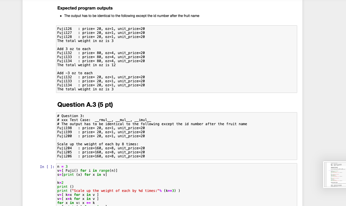 Solved A: Fruit Arithmetics (Total 30pt) Topics: containers | Chegg.com