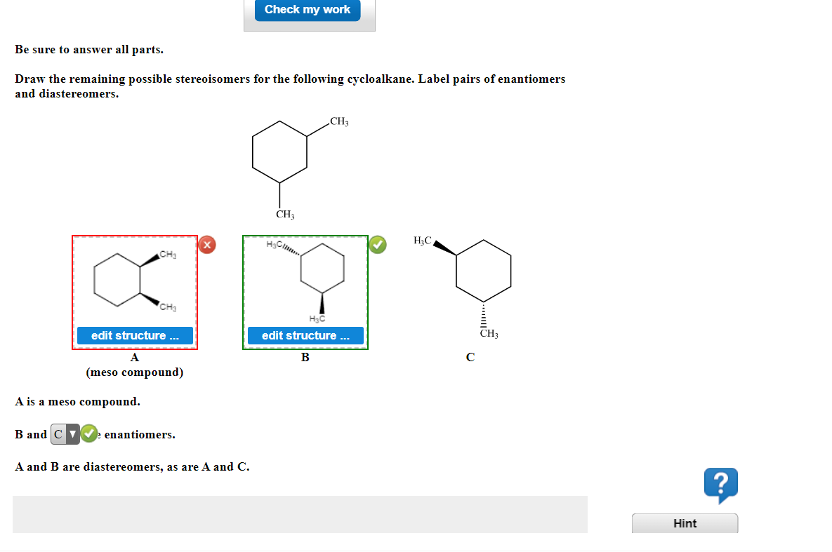 Solved Be sure to answer all parts. Draw the remaining | Chegg.com