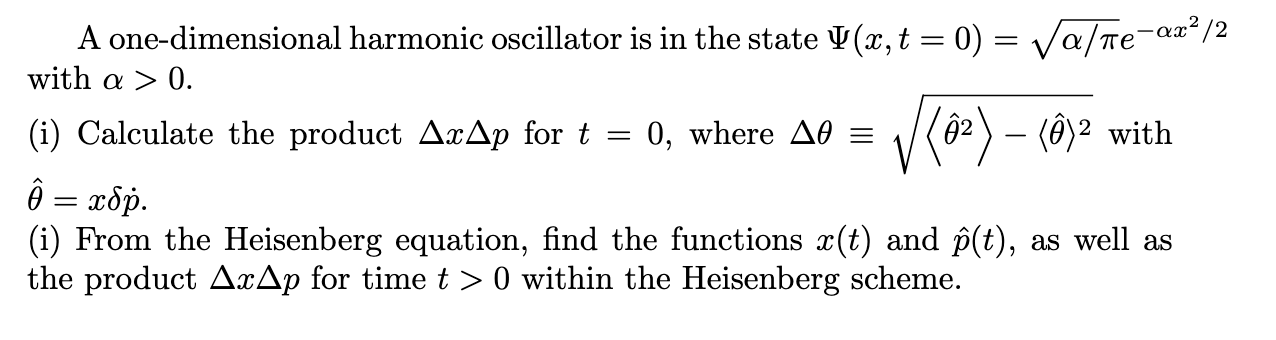 Solved A one-dimensional harmonic oscillator is in ﻿the | Chegg.com