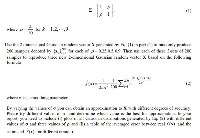 Σ = P -=[1] (1) k where p= for k = 1,2,...,9. 10 200 | Chegg.com