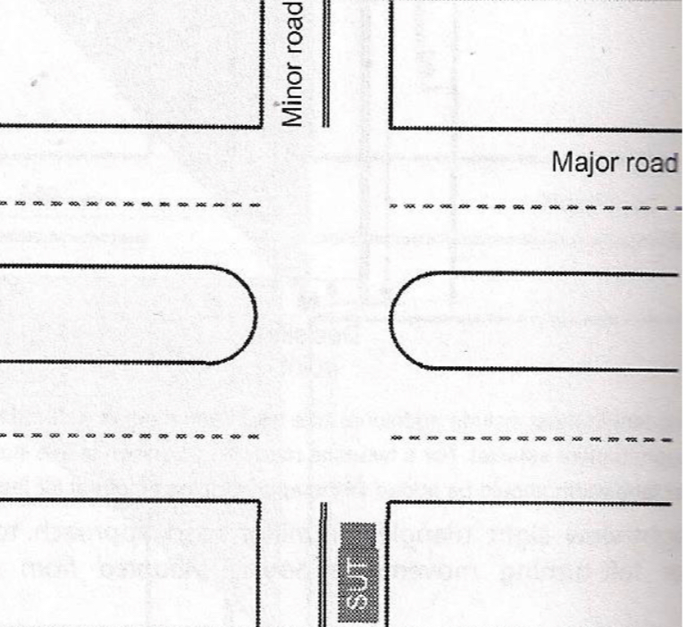 Solved For the intersection shown, determine the minimum | Chegg.com