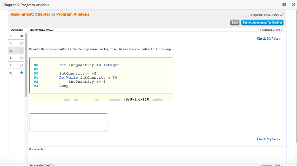 Solved Chapter 6: Program Analysis Assignment: Chapter 6: | Chegg.com