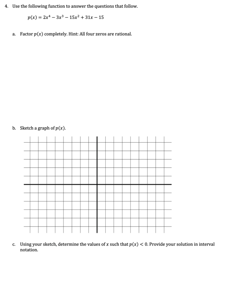 Solved Use the following function to answer the questions | Chegg.com