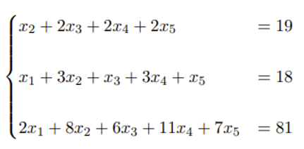 Solved Determine a solution for the given linear system. It | Chegg.com