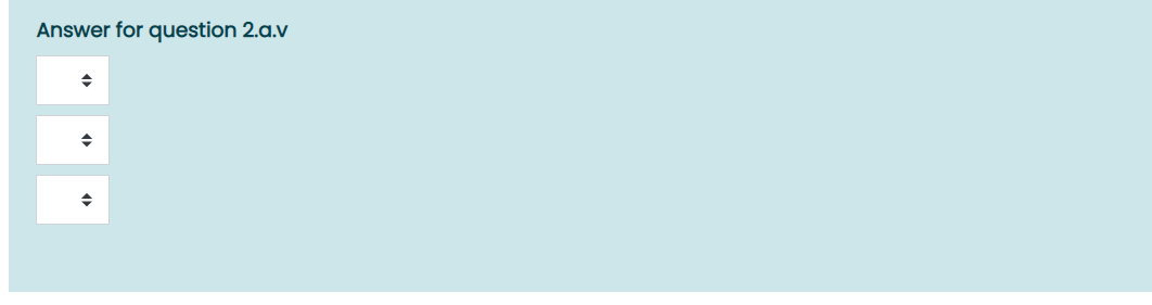 Solved Answer question 2.a.ii to 2.a.v, by write the correct | Chegg.com