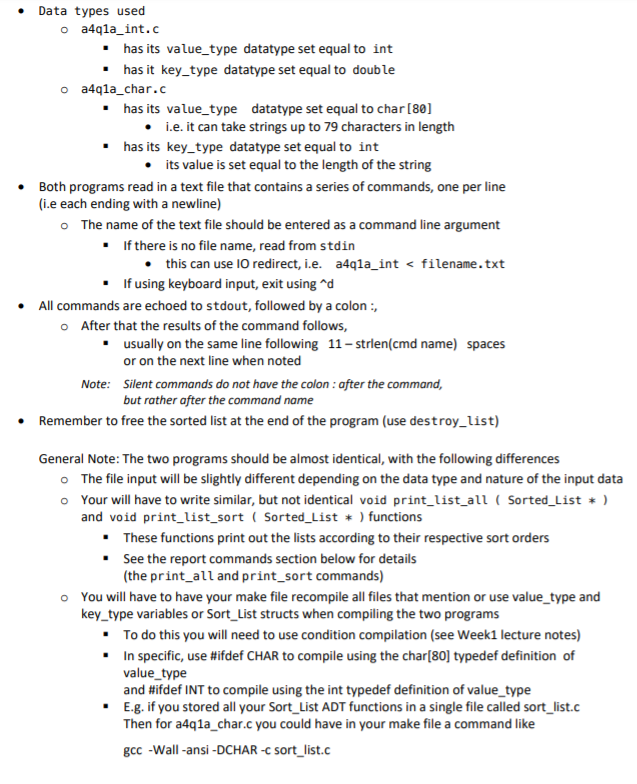 Solved This needs to be done in C. I have the functions I | Chegg.com