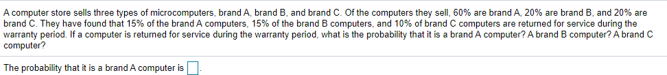 Solved A computer store sells three types of microcomputers, | Chegg.com