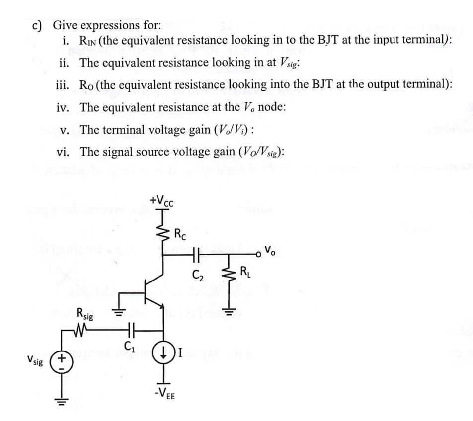 Solved c) Give expressions for: i. RIN (the equivalent | Chegg.com