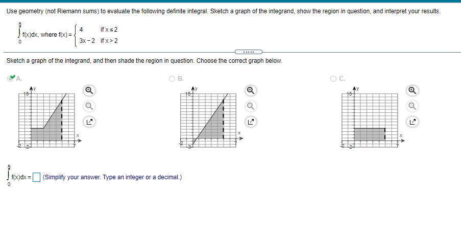 Solved Use geometry (not Riemann sums) to evaluate the | Chegg.com