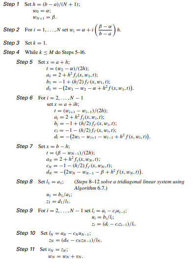 Solved Use the Nonlinear Finite-Difference method with h = | Chegg.com