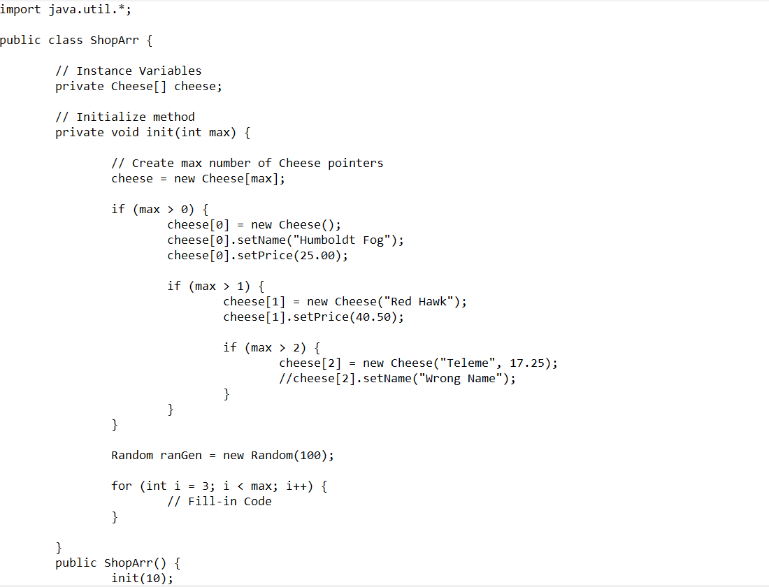 Follow the instruction and fix the incomplete program | Chegg.com