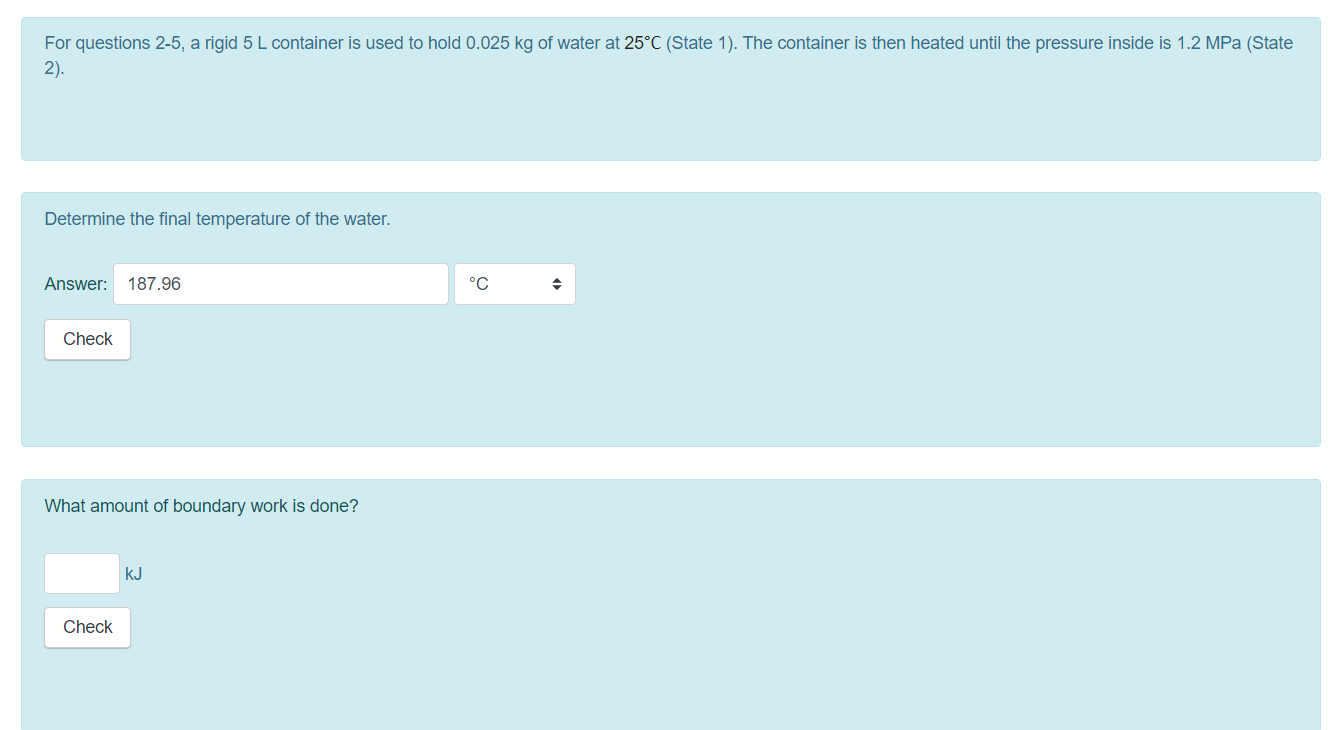 For questions 2-5, a rigid 5 L container is used to | Chegg.com