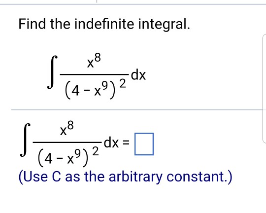 Solved Integrate by parts. Assume x>0. x9 In x dx x9 Inx dx- | Chegg.com