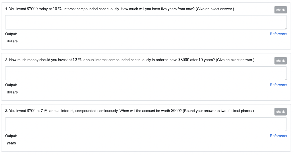 Solved 3. You invest $700 at 7% annual interest, compounded | Chegg.com