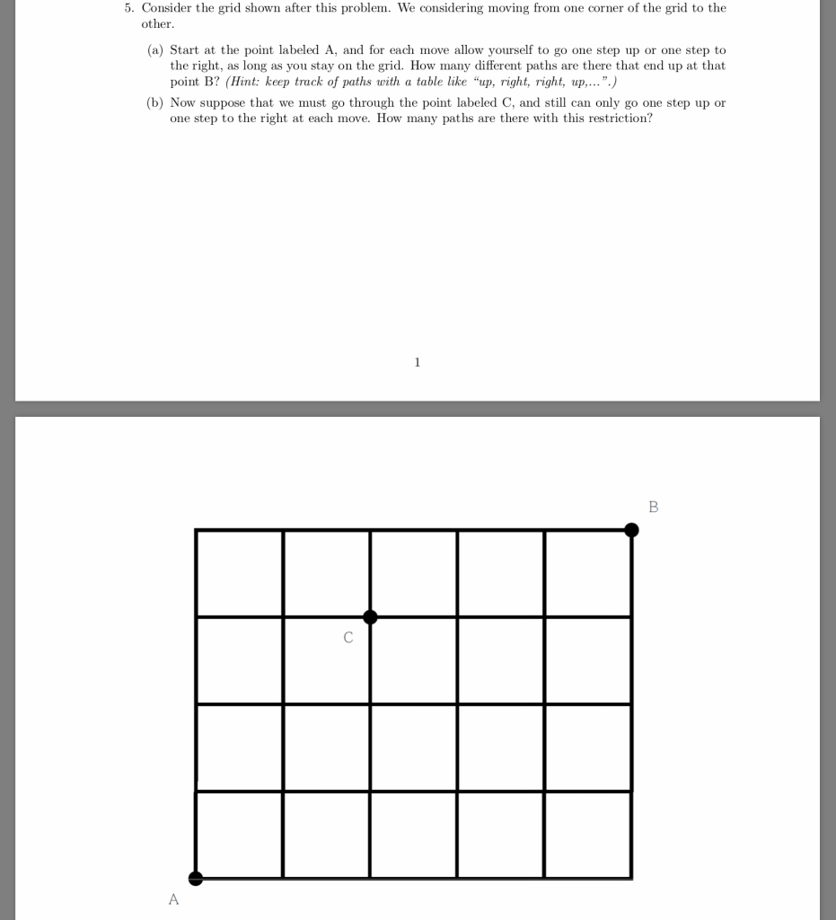 5. Consider the grid shown after this problem. We | Chegg.com