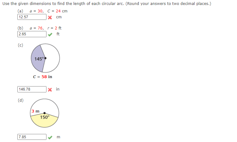Solved Use the given dimensions to find the length of each | Chegg.com