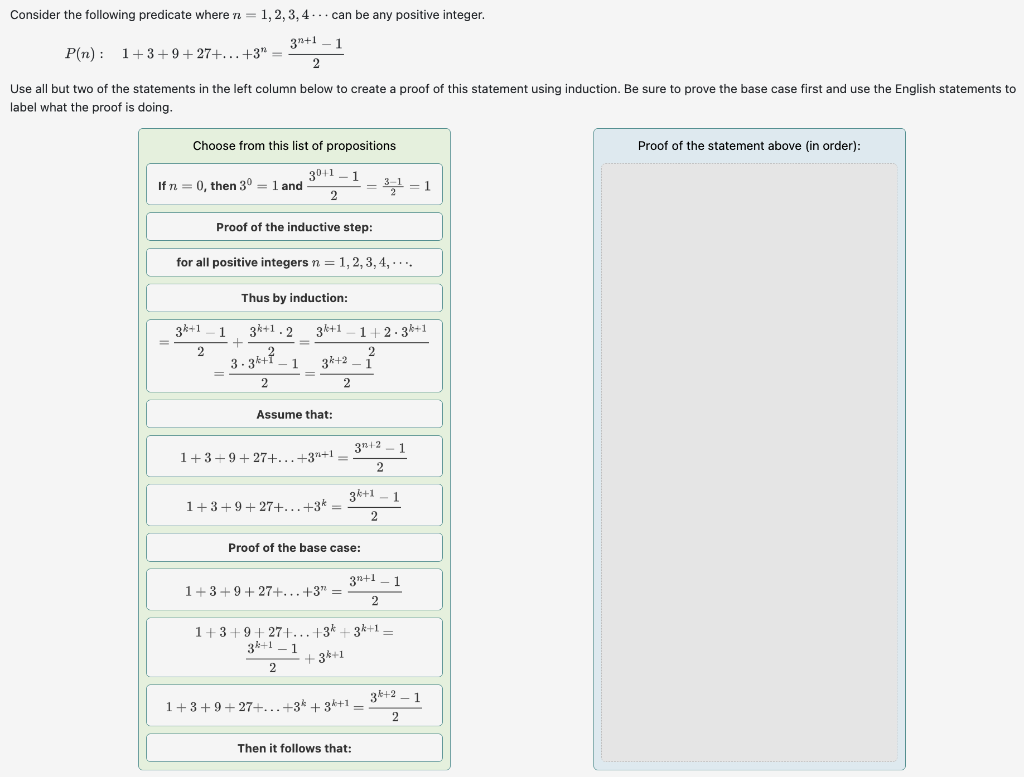 Solved Consider the following predicate where n=1,2,3,4⋯ can | Chegg.com