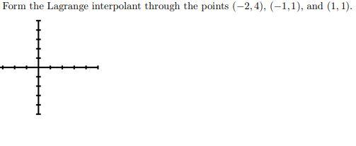 Solved Form the Lagrange interpolant through the points | Chegg.com