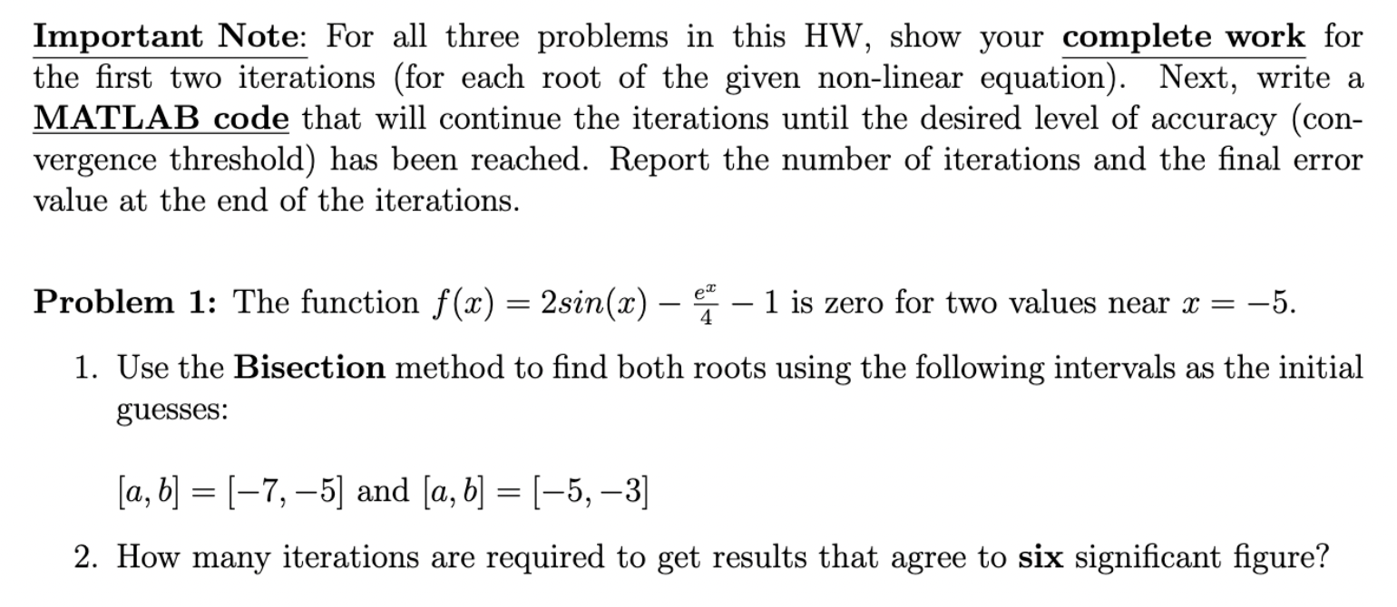Solved Important Note: For all three problems in this HW, | Chegg.com