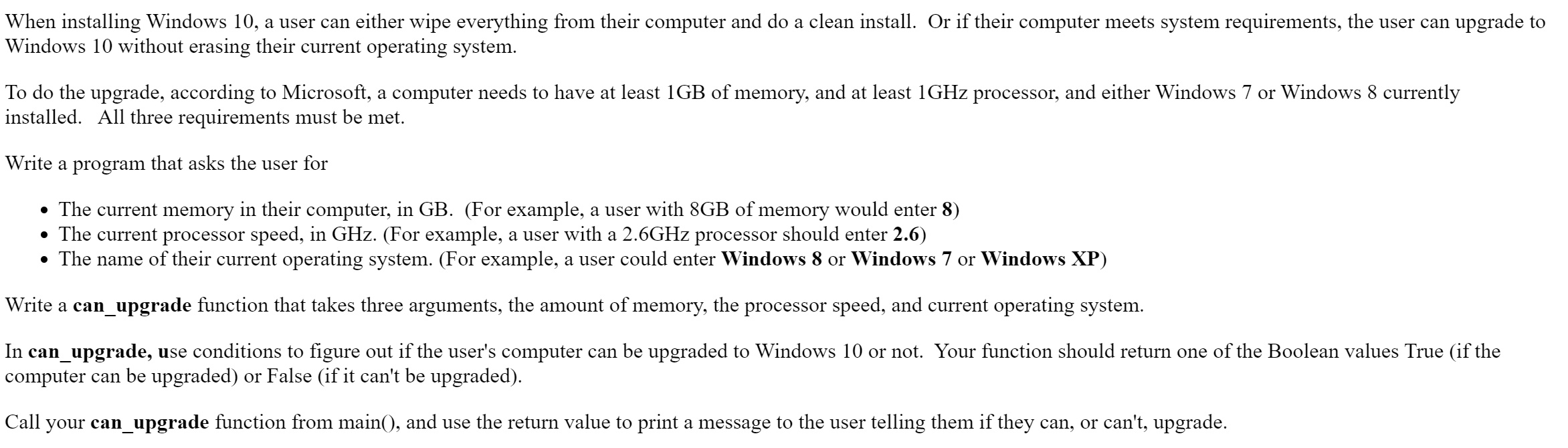 Solved When installing Windows 10, a user can either wipe | Chegg.com