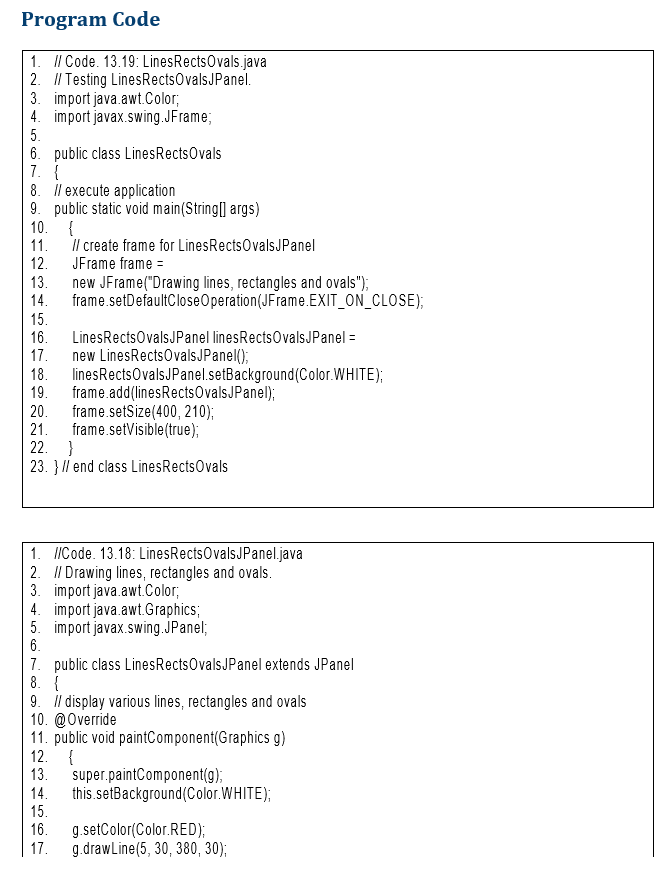 Code Explanation: The application of Code. | Chegg.com