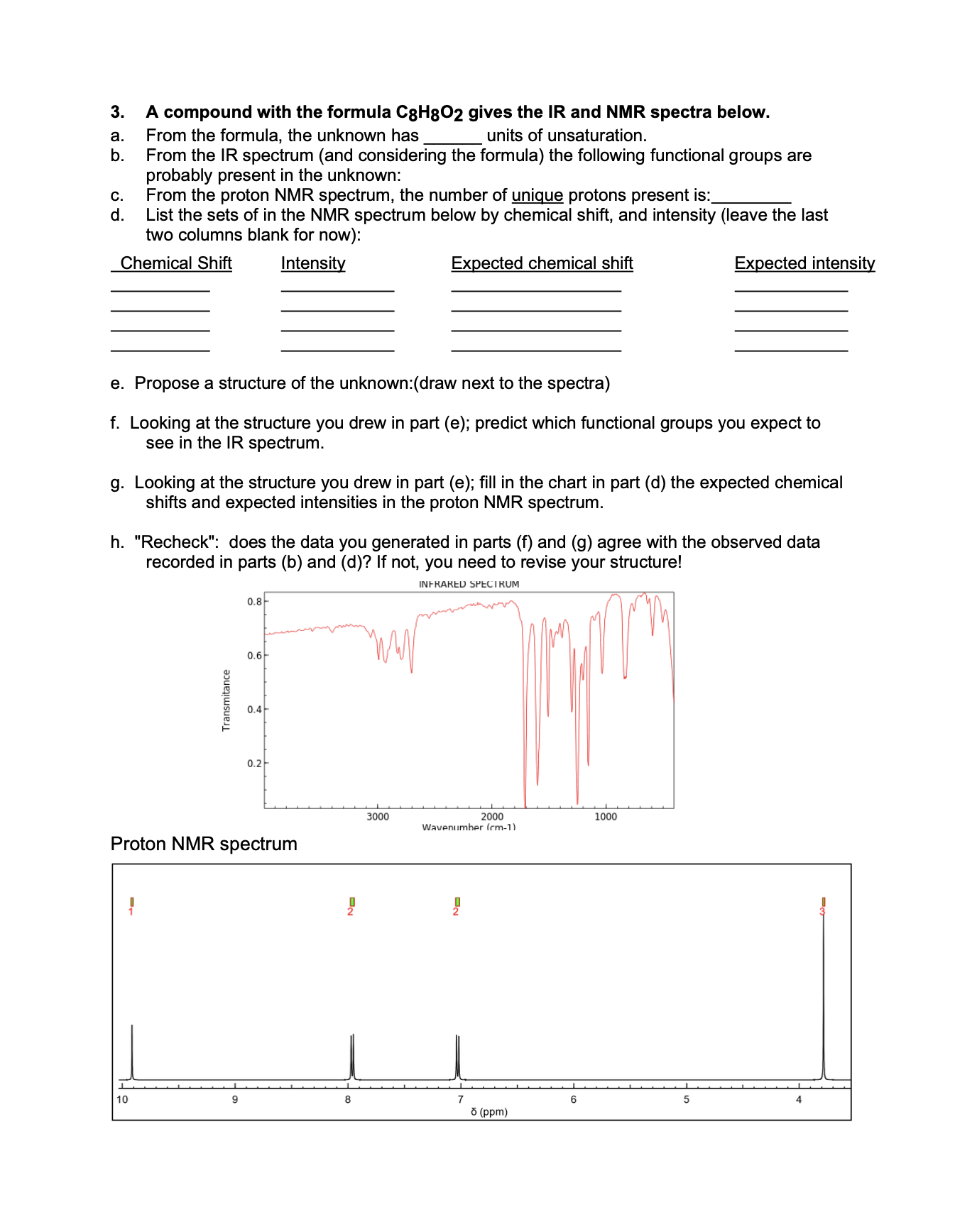 Solved Draw a structure corresponding to each unknown | Chegg.com