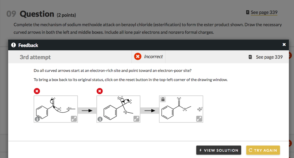 Complete the mechanism of sodium methoxide attack on | Chegg.com