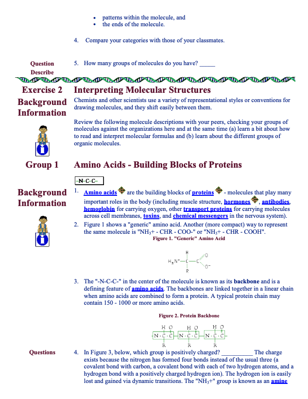 Pattern Matching: Organic Molecules Objectives Once | Chegg.com