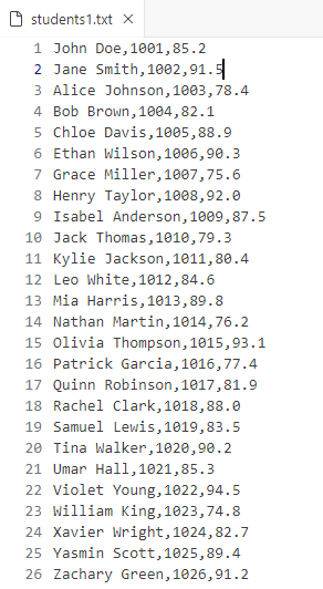 Solved 1. Define a struct with name (string), id (integer), | Chegg.com