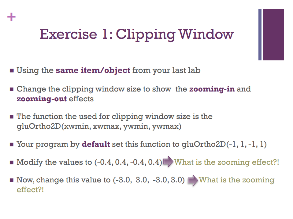 Solved Exercise 1: Output ExampleExercise 3: Keyboard Events | Chegg.com