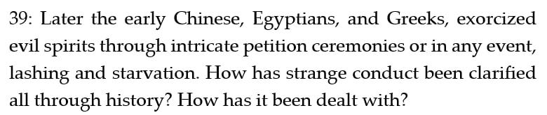 Solved 39: Later the early Chinese, Egyptians, and Greeks, | Chegg.com
