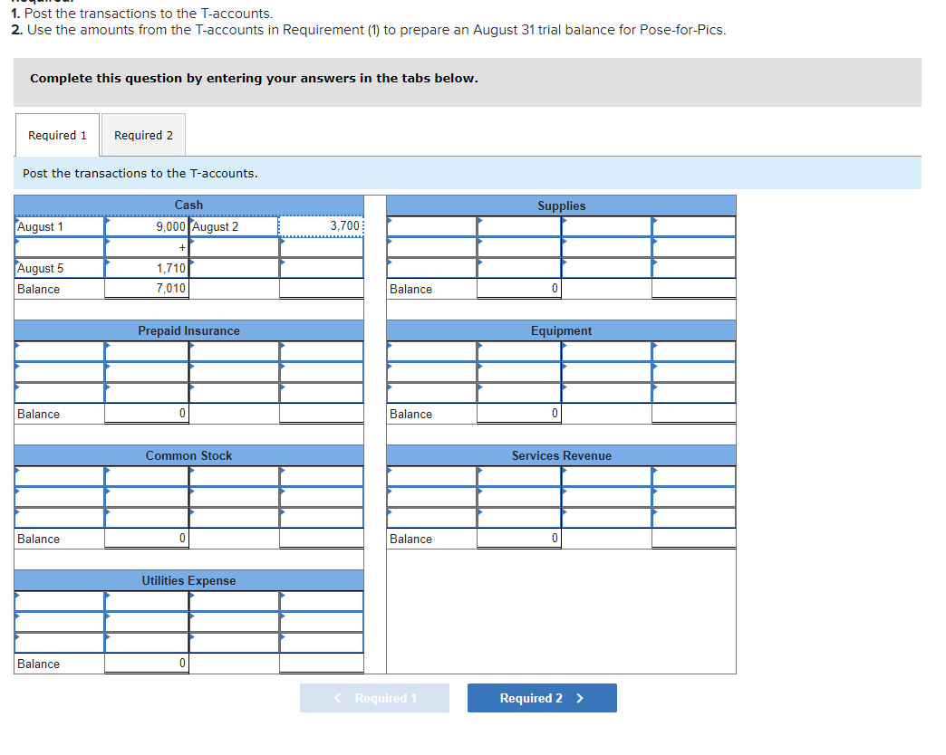 Solved Following are the transactions of a new company | Chegg.com