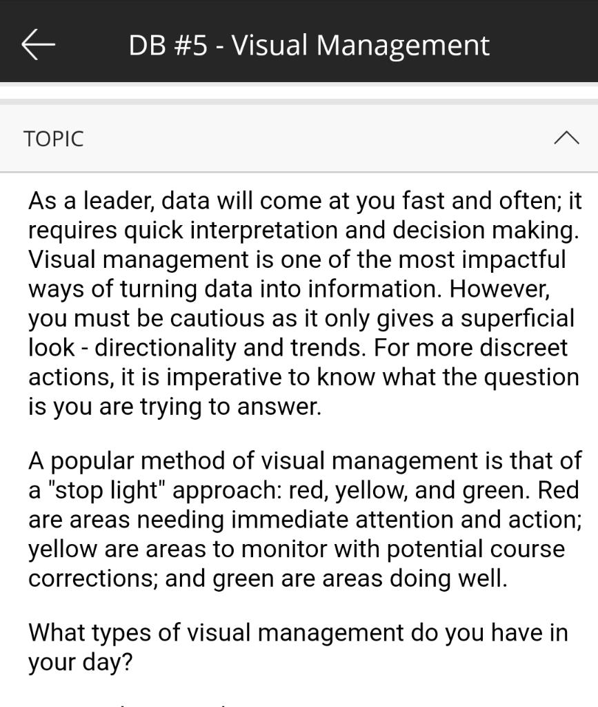 Solved As a leader, data will come at you fast and often; it | Chegg.com