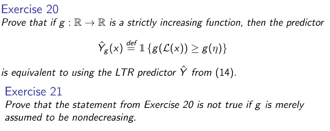 Solved Exercise 20 Prove that if g:R→R is a strictly | Chegg.com