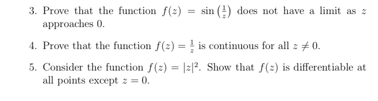 Solved 3. Prove that the function \\( f(z)=\\sin | Chegg.com