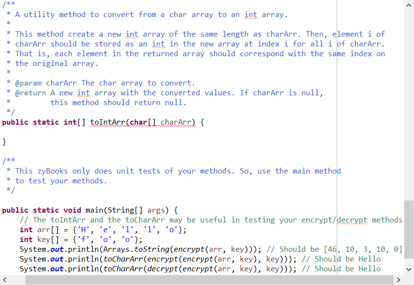8.16 Ch 8, Part 1: XOR Cipher Write this program | Chegg.com
