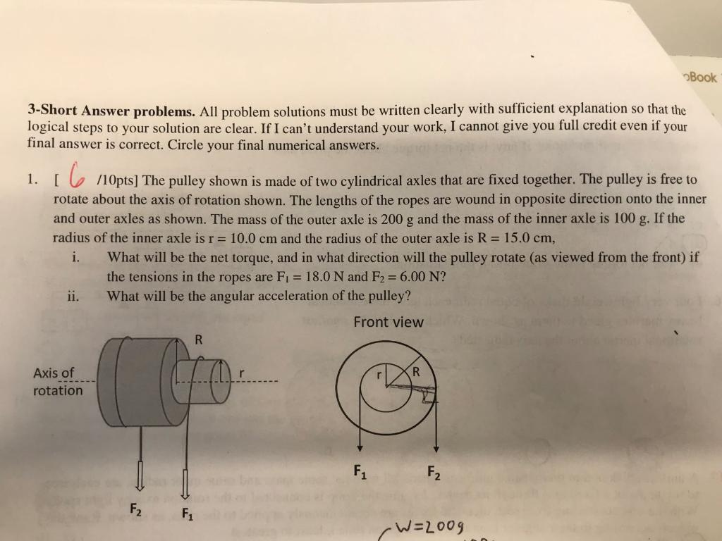 Solved i. What will be the net torque, and in what direction | Chegg.com