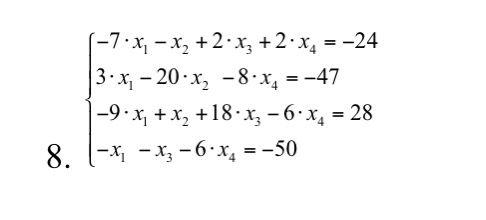 Solved Solve the system of linear algebraic equations using | Chegg.com