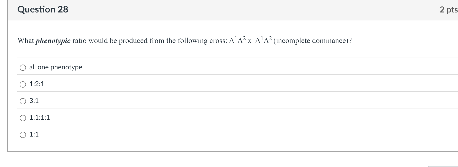 Solved Question 28What phenotypic ratio would be produced | Chegg.com Solved Question 28What phenotypic ratio would be produced | Chegg.com