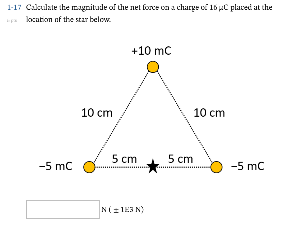 Solved 1-17 Calculate the magnitude of the net force on a | Chegg.com