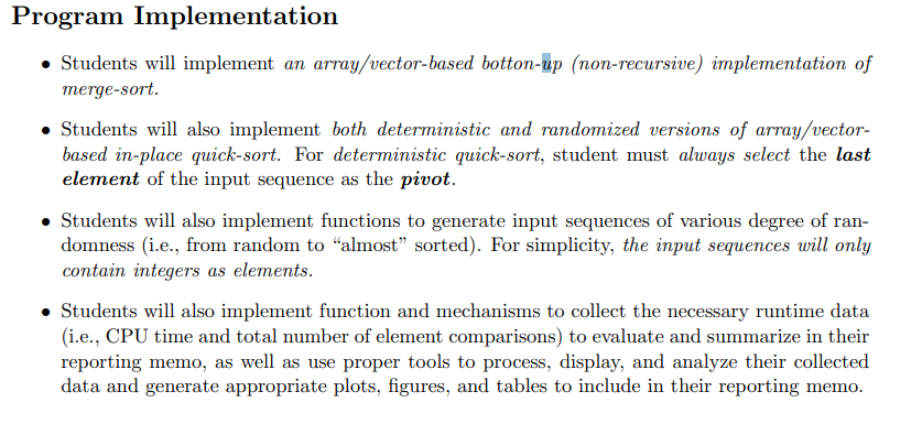 Solved Can you form a code using those implementations in | Chegg.com