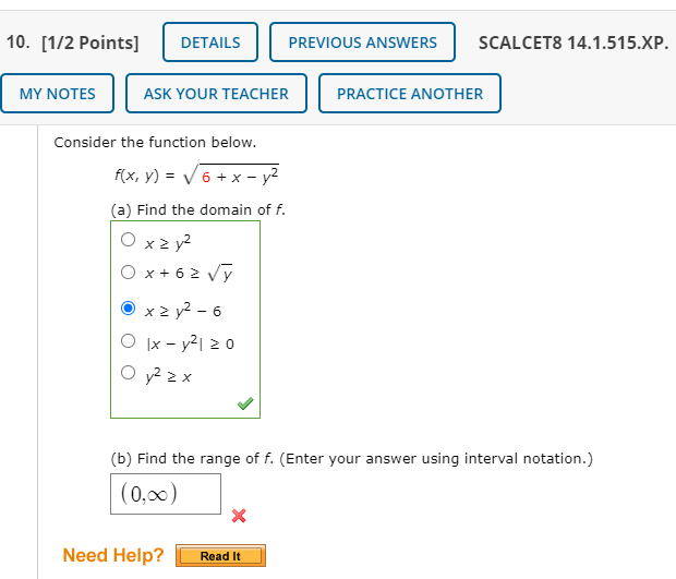 Solved 10. [1/2 Points] DETAILS PREVIOUS ANSWERS SCALCET8 | Chegg.com