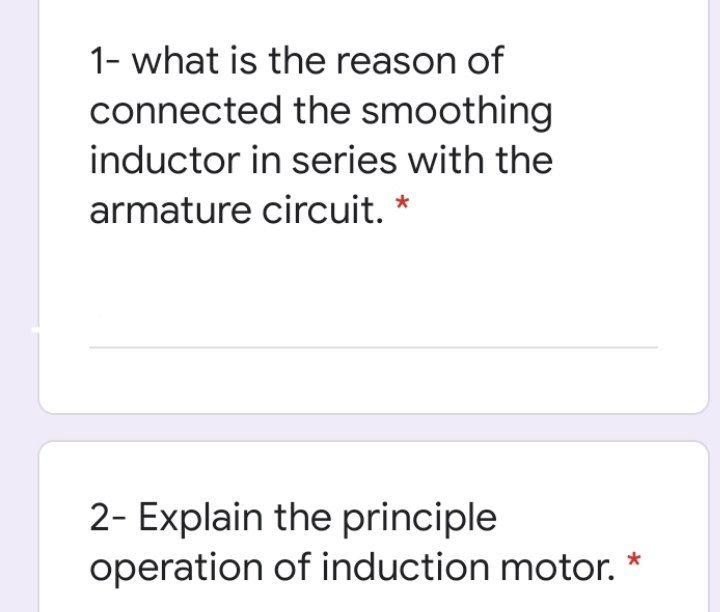 Solved 1- what is the reason of connected the smoothing | Chegg.com