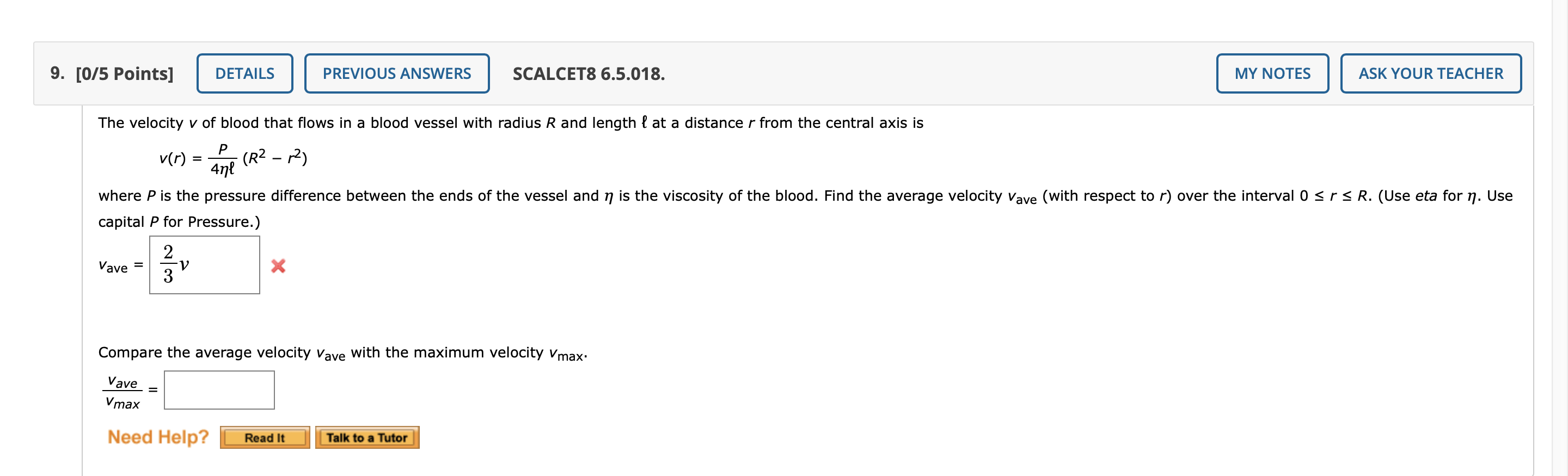 Solved 9. [0/5 Points] DETAILS PREVIOUS ANSWERS SCALCET8 | Chegg.com